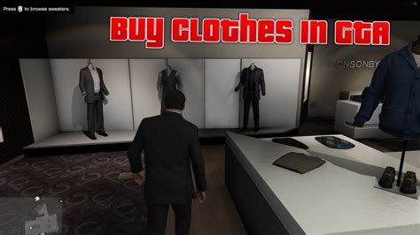 How To Buy Clothes In Gta 5 Story And Online Tutorial Youtube