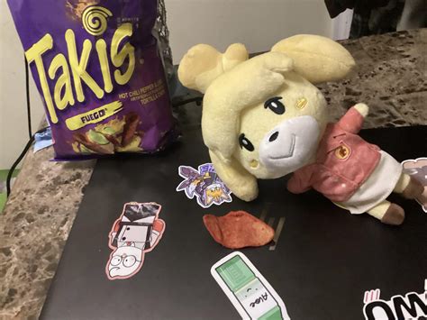 Found An Unrolled Taki Isabelle Plushie For Scale R Takis