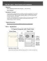 Understanding Computer Form Factors And Hardware Components Course Hero