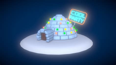 3december 2022 Day 15 Igloo 3d Model By Liberi Arcano Liberiarcano [1f68943] Sketchfab
