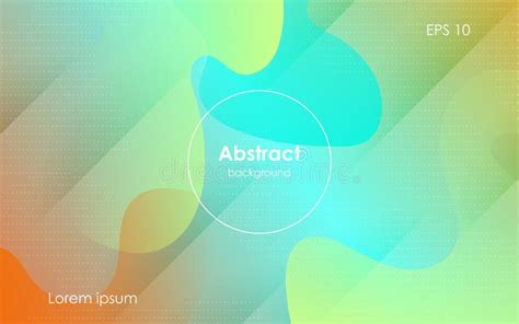 Minimal Abstract Colorful Green Liquid Color Gradient Fluid Shape Geometric With Dots