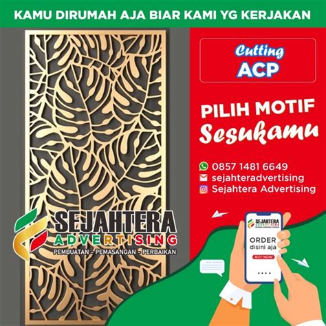Jual Cutting Acp Laser Cutting Acp Cnc Router Kab Tangerang Sejahtera Advertising Tokopedia