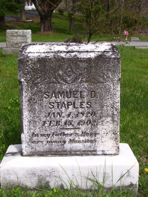 Samuel Douglas Staples 1820 1902 Find A Grave Memorial
