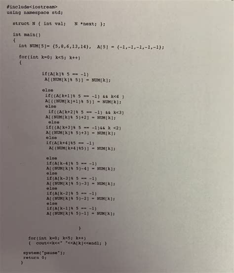 Solved Please Answer The Following Question In C Language