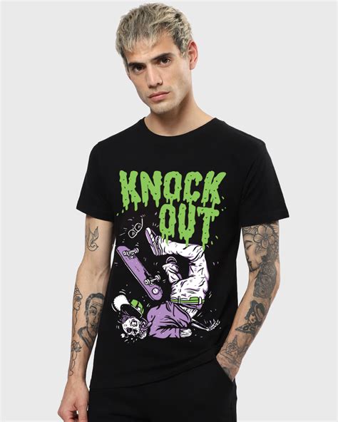 Buy Mens Black On The Face Graphic Printed T Shirt Online At Bewakoof