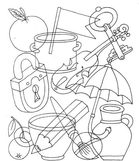 Зашумленные картинки представляют собой контуры наложенных друг на друга предметов