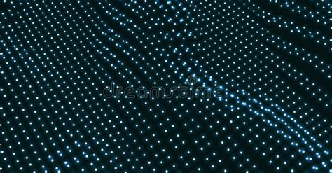 Array With Dynamic Particles 3d Futuristic Technology Style Abstract