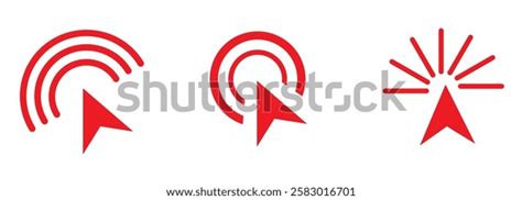Pointer Cursor Computer Mouse Click Icon Stock Vector Royalty Free 2583016701 Shutterstock
