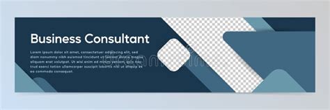 Modern Abstract Linkedin Banner Template Stock Illustration Illustration Of Concept Depth
