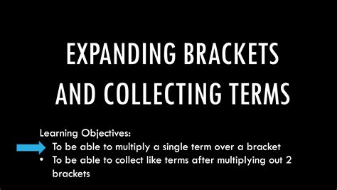 Expanding Single Brackets And Collecting Like Terms Full Lesson Gcse Teaching Resources