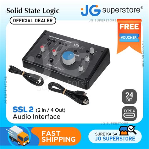 Solid State Logic SSL SSL Professional Desktop USB C Audio Interface With Mic Preamps