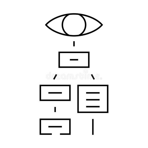 Visual Hierarchy Ux Ui Design Line Icon Vector Illustration Stock