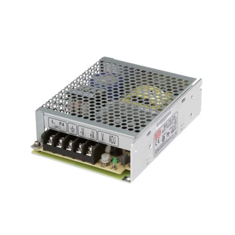MEAN WELL RS Power Supply AC DC V A V In Enclosed Pnl Mnt Embedded W RS