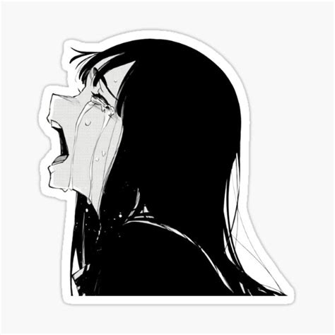 Crying Aya Asagiri Sticker For Sale By Chevdesign Redbubble
