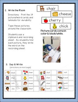 Ch Digraph Centers Activities By Lynn Sapp Teachers Pay Teachers