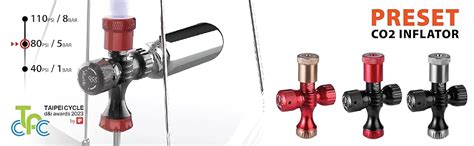 Skwiki Pre Set Pressure Bicycle Co2 Inflatordeflator