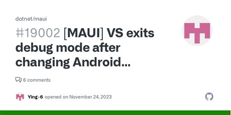 MAUI VS Exits Debug Mode After Changing Android Emulator Settings While Playing An Animation