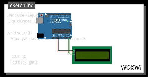 Experiment 1 LCD Arduinouno Wokwi ESP32 STM32 Arduino Simulator