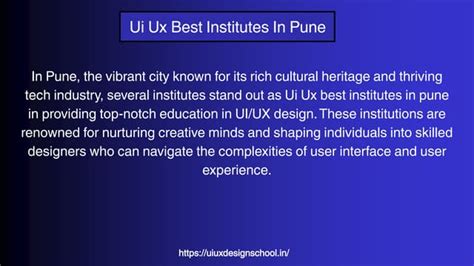 Ui Ux Best Institutes In Pune Ppt