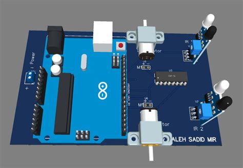 line following robot platform for creating and sharing projects oshwlab