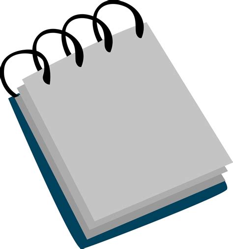 Blank Notebook Illustration Vector On White Background Vector Art At Vecteezy