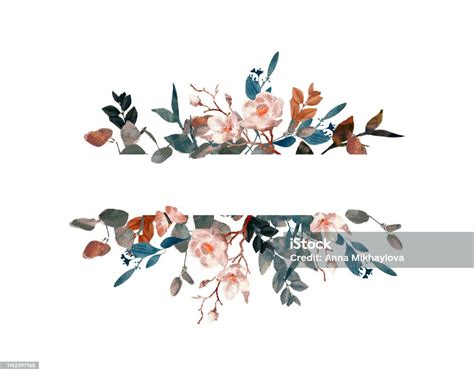 손으로 그린 수채화 꽃 화 환 흰색 바탕에 화 환 꽃 프레임 수채화 꽃 모란과 장미 그림 손으로 그린 흰색 배경에 고립입니다 꽃 식물에 대한 스톡 벡터 아트 및 기타 이미지