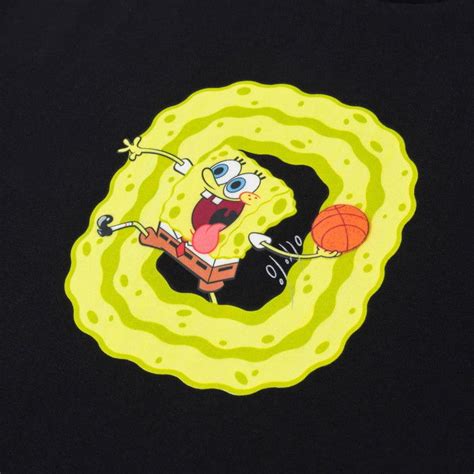 T Shirt Overtime Spongebob Classic Tee Black Basket4ballers