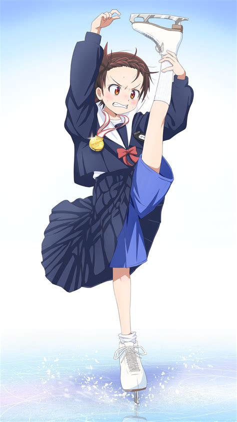 Nodai Musashi Yuitsuka Inori Medalist Manga Highres Girl Blue Shorts Brown Hair