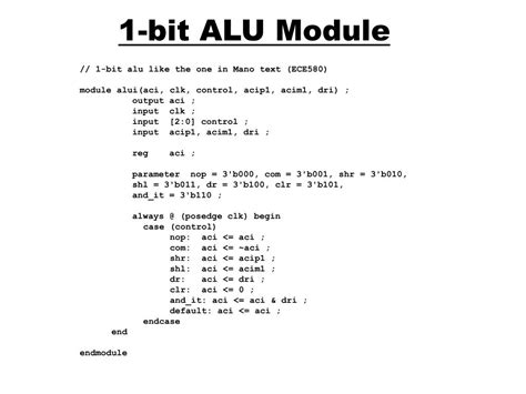 ppt verilog modules for common digital functions powerpoint