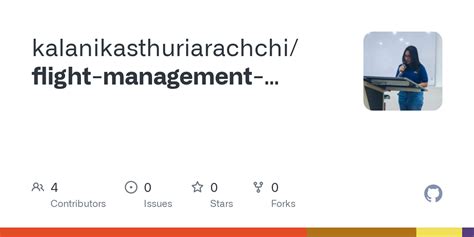Github Kalanikasthuriarachchiflight Management System