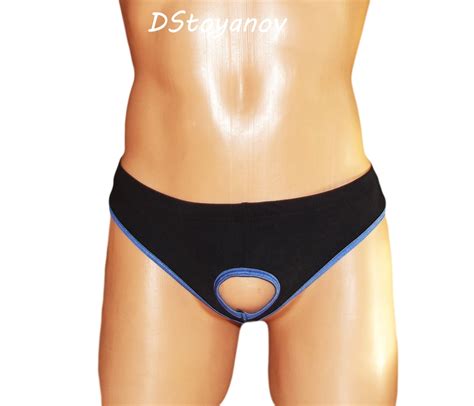 Mens Open Cock Thong Sexy Underwear Male Whit Ring Ftm Packer Thong Etsy