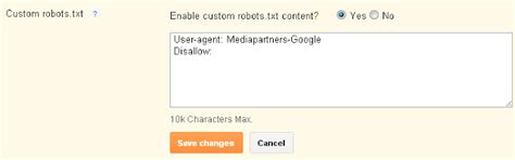 Custom Robotstxt File In Blogger Online Blogger Tricks