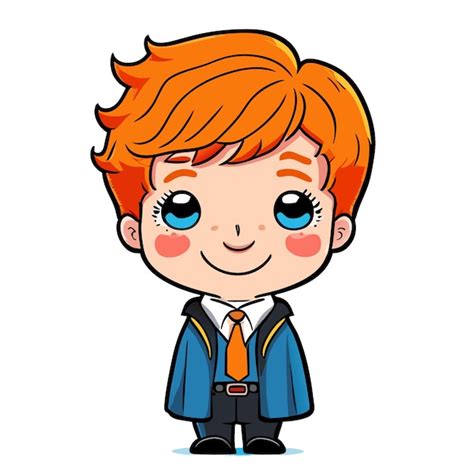 Premium Vector Ron Weasley Vector Illustration Cartoon