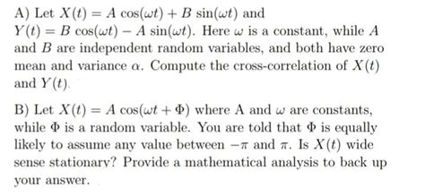 Solved Provide A Complete Solution To Each Of Part A Chegg Com