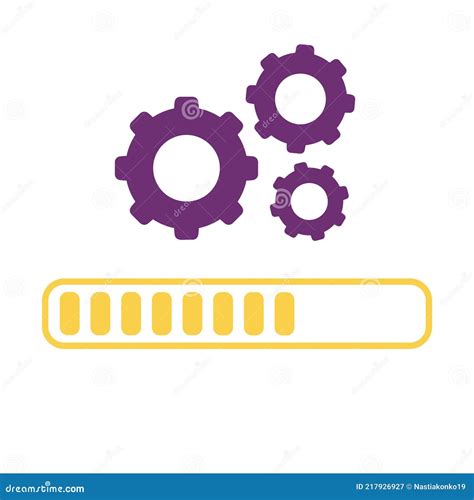 System Software Update And Upgrade Concept Loading Process Screen Vector Illustration Stock