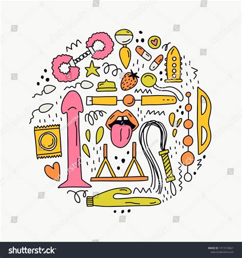 Doodle Illustration Sex Toys Element Sex เวกเตอรสตอก ปลอดคาลขสทธ 1317218621 Shutterstock