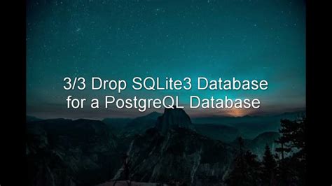 Python Django How To Handle Errors Migrating Database Sqlite3 To