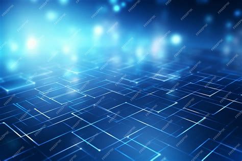 Premium Photo Blue Abstract Modern Tech Background