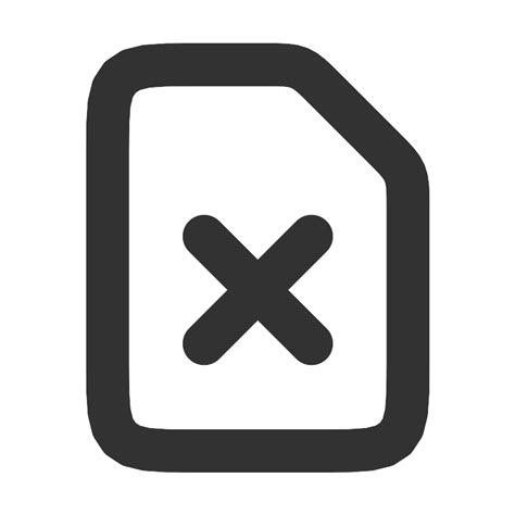 Document X Vector Svg Icon Svg Repo