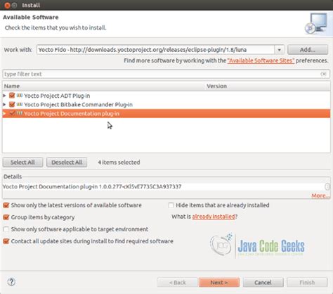 Eclipse Ide Yocto Plugin Tutorial Java Code Geeks