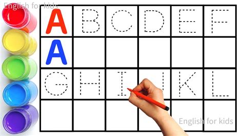 유아와 아이들을 위한 점선 따라 알파벳 쓰기 모음 Abcd Abc Song A To Z English For