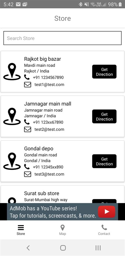 React Native Store Finder Locator For Ios And Android By Reactiveweb
