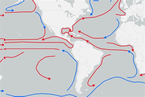 Ocean Currents Map Printable