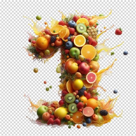 Изолированное 3d число на прозрачном Png канве Премиум Psd Файл