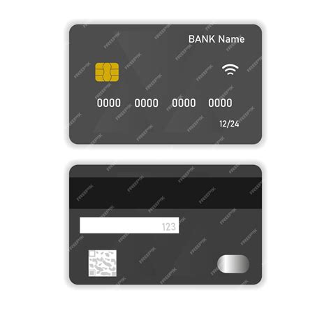 Premium Vector Realistic Plastic Debit Card Vector Design Credit Card Template Design For