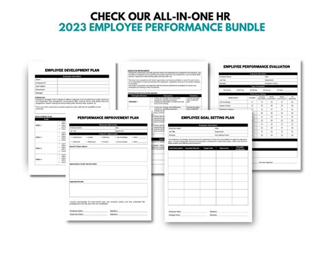 Employee Performance Evaluation Template Employee Performance Etsy