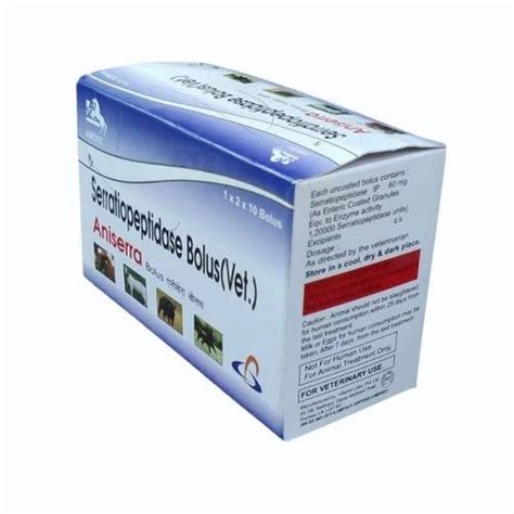 1x2x10 Serratiopeptidase Bolus Prescription Packaging Type Box At ₹ 310 Box In Bareilly
