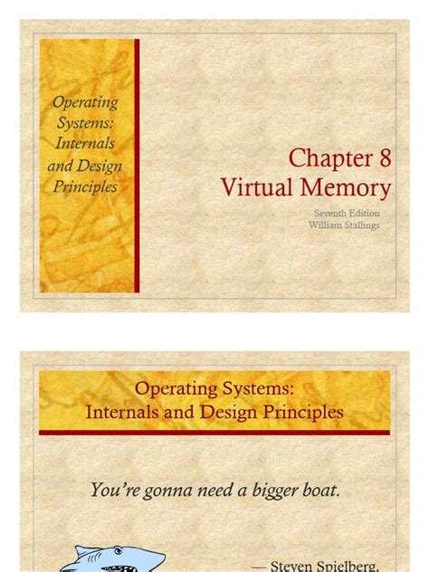 Virtual Memory Osedition 7 Stallings Book Pdf Process Computing