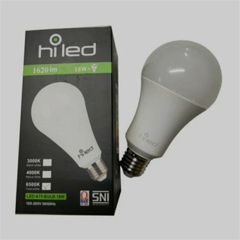 Jual Lampu Bohlam Led Hiled Bulb W Watt Natural White E K K K Kab Bogor