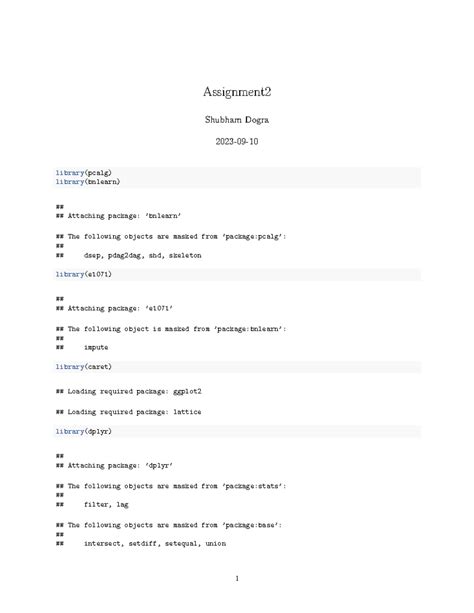 Assignment 2 Bioinformatics Project Assignment Shubham Dogra 2023